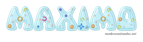 Gifs Animados del Nombre Máximo. Imágenes gifs. Firmas animadas