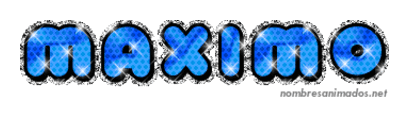 Gifs Animados del Nombre Máximo. Imágenes gifs. Firmas animadas