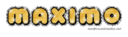 Gifs Animados del Nombre Máximo. Imágenes gifs. Firmas animadas
