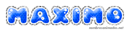 Gifs Animados del Nombre Máximo. Imágenes gifs. Firmas animadas