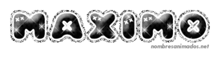 Gifs Animados del Nombre Máximo. Imágenes gifs. Firmas animadas