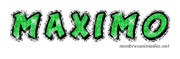 Gifs Animados del Nombre Máximo. Imágenes gifs. Firmas animadas