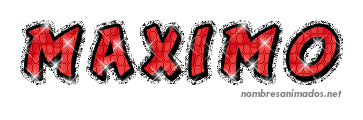 Gifs Animados del Nombre Máximo. Imágenes gifs. Firmas animadas