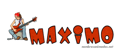 Gifs Animados del Nombre Máximo. Imágenes gifs. Firmas animadas