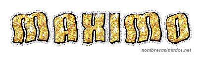 Gifs Animados del Nombre Máximo. Imágenes gifs. Firmas animadas