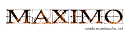 Gifs Animados del Nombre Máximo. Imágenes gifs. Firmas animadas