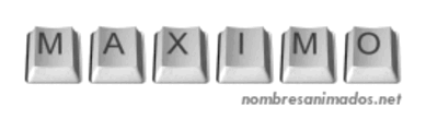 Gifs Animados del Nombre Máximo. Imágenes gifs. Firmas animadas