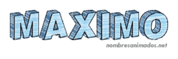 Gifs Animados del Nombre Máximo. Imágenes gifs. Firmas animadas