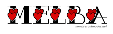 Gifs Animados del Nombre Melba. Imágenes gifs. Firmas animadas