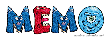 Gifs Animados del Nombre Memo. Imágenes gifs. Firmas animadas