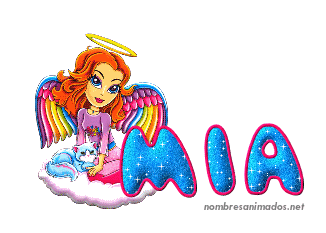 Gifs Animados del Nombre Mía. Imágenes gifs. Firmas animadas