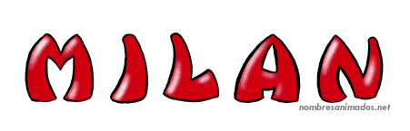 Gifs Animados del Nombre Milan. Imágenes gifs. Firmas animadas