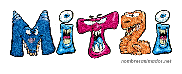 Gifs Animados del Nombre Mitzi. Imágenes gifs. Firmas animadas
