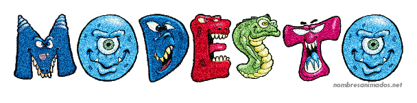Gifs Animados del Nombre Modesto. Imágenes gifs. Firmas animadas