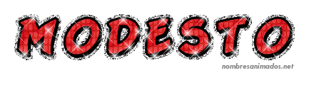 Gifs Animados del Nombre Modesto. Imágenes gifs. Firmas animadas
