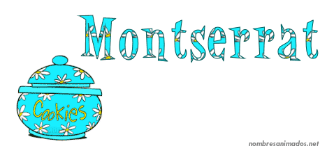 Gifs Animados del Nombre Montserrat. Imágenes gifs. Firmas animadas