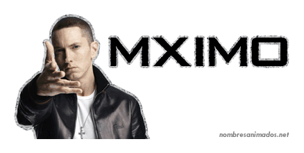 Gifs Animados del Nombre Máximo. Imágenes gifs. Firmas animadas