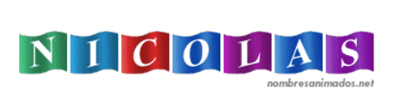 Gifs Animados del Nombre Nicolás. Imágenes gifs. Firmas animadas