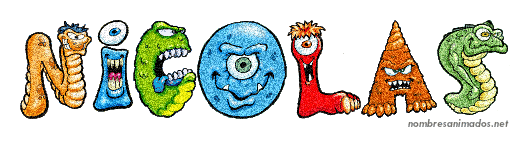 Gifs Animados del Nombre Nicolás. Imágenes gifs. Firmas animadas