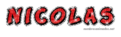 Gifs Animados del Nombre Nicolás. Imágenes gifs. Firmas animadas