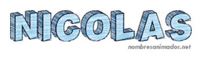 Gifs Animados del Nombre Nicolás. Imágenes gifs. Firmas animadas