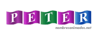 Gifs Animados del Nombre Peter. Imágenes gifs. Firmas animadas