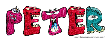 Gifs Animados del Nombre Peter. Imágenes gifs. Firmas animadas