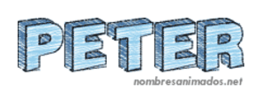 Gifs Animados del Nombre Peter. Imágenes gifs. Firmas animadas