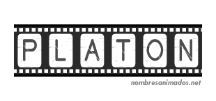 Gifs Animados del Nombre Platón. Imágenes gifs. Firmas animadas