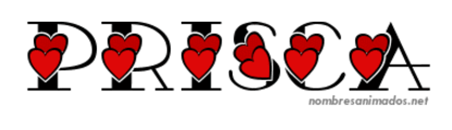 Gifs Animados del Nombre Prisca. Imágenes gifs. Firmas animadas