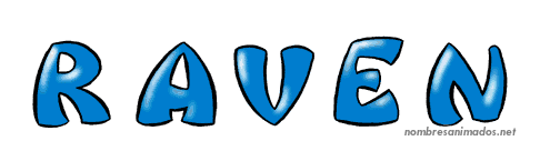Gifs Animados del Nombre Raven. Imágenes gifs. Firmas animadas