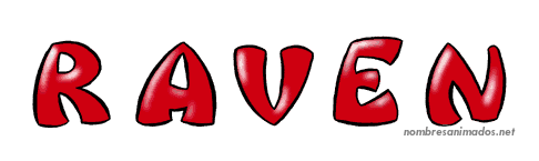 Gifs Animados del Nombre Raven. Imágenes gifs. Firmas animadas