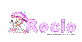 Gifs Animados del Nombre Rocío. Imágenes gifs. Firmas animadas