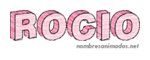 Gifs Animados del Nombre Rocío. Imágenes gifs. Firmas animadas