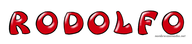 Gifs Animados del Nombre Rodolfo. Imágenes gifs. Firmas animadas