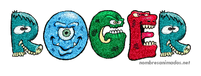 Gifs Animados del Nombre Roger. Imágenes gifs. Firmas animadas