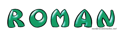 Gifs Animados del Nombre Román. Imágenes gifs. Firmas animadas