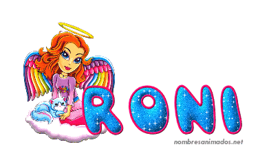 Gifs Animados del Nombre Roni. Imágenes gifs. Firmas animadas