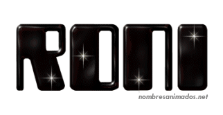 Gifs Animados del Nombre Roni. Imágenes gifs. Firmas animadas