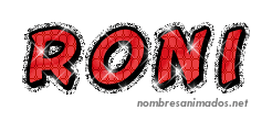 Gifs Animados del Nombre Roni. Imágenes gifs. Firmas animadas