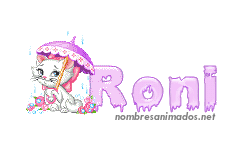 Gifs Animados del Nombre Roni. Imágenes gifs. Firmas animadas