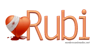 Gifs Animados del Nombre Rubí. Imágenes gifs. Firmas animadas