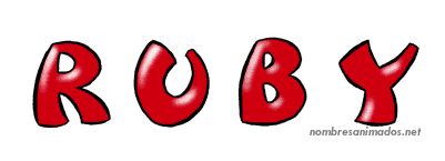 Gifs Animados del Nombre Ruby. Imágenes gifs. Firmas animadas