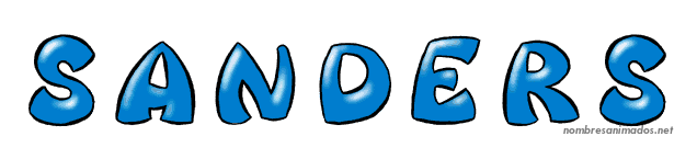 Gifs Animados del Nombre Sanders. Imágenes gifs. Firmas animadas