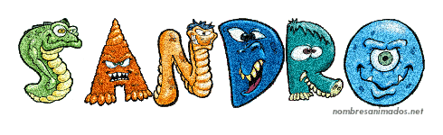 Gifs Animados del Nombre Sandro. Imágenes gifs. Firmas animadas