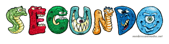 Gifs Animados del Nombre Segundo. Imágenes gifs. Firmas animadas