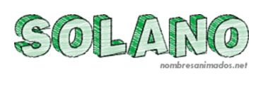 Gifs Animados del Nombre Solano. Imágenes gifs. Firmas animadas