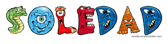 Gifs Animados del Nombre Soledad. Imágenes gifs. Firmas animadas