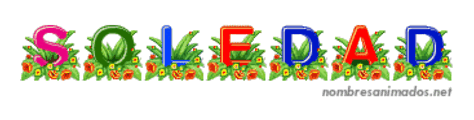 Gifs Animados del Nombre Soledad. Imágenes gifs. Firmas animadas