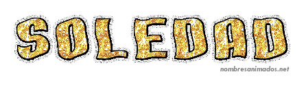 Gifs Animados del Nombre Soledad. Imágenes gifs. Firmas animadas